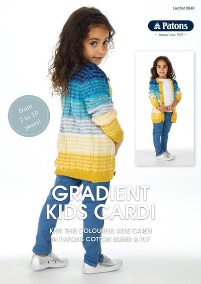Patons Pattern Book - Gradient Kids Cardi – Hannas