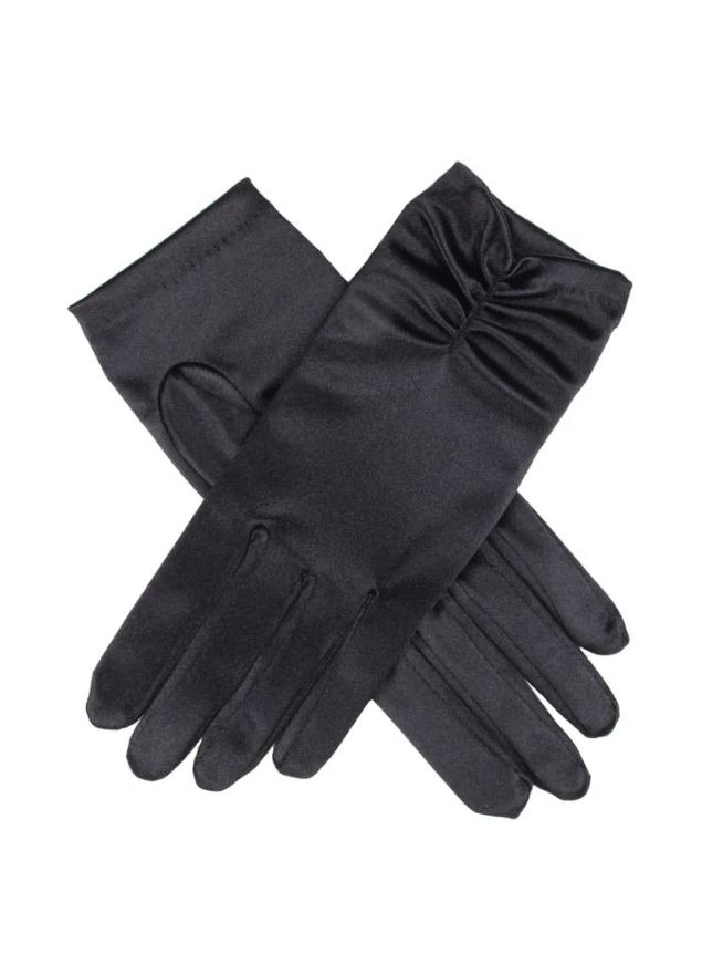 Dents Womens Madeline Ruched Satin Gloves – Hannas