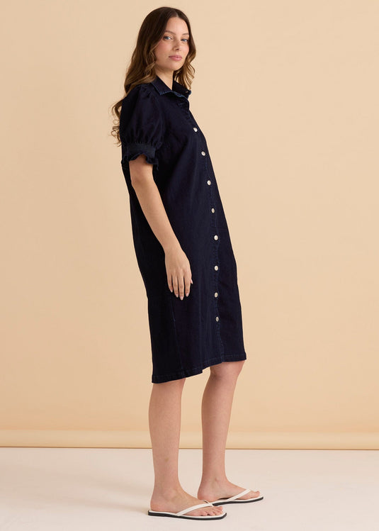 Betty Basics Scallop Denim Dress – Hannas