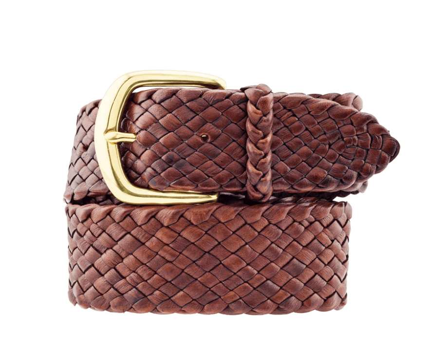 Badgery Belts Jumbuck 12 Plaited Kangaroo Leather Belt (38mm Wide) – Hannas