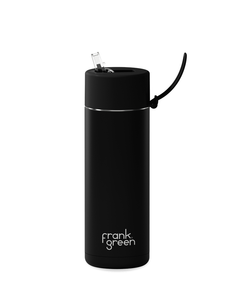 Frank Green 20oz Ceramic Reusable Bottle with Straw Lid - Midnight – Hannas