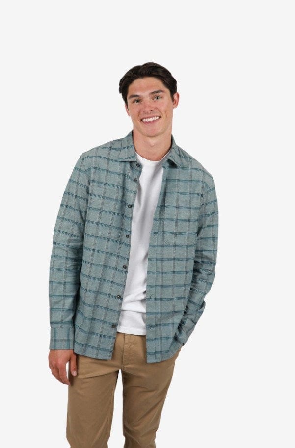 James Harper Mens Blue Hotham Check Shirt – Hannas
