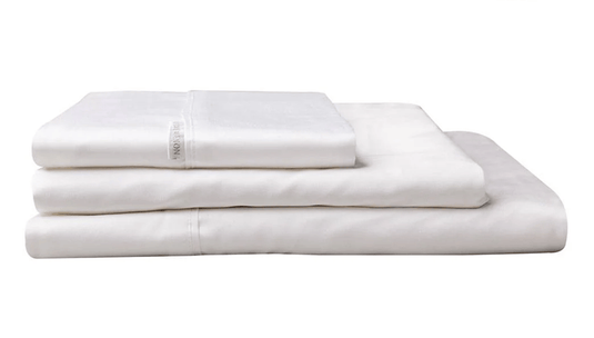 Logan & Mason 400TC Egyptian Cotton Sateen Fitted Sheet - White – Hannas